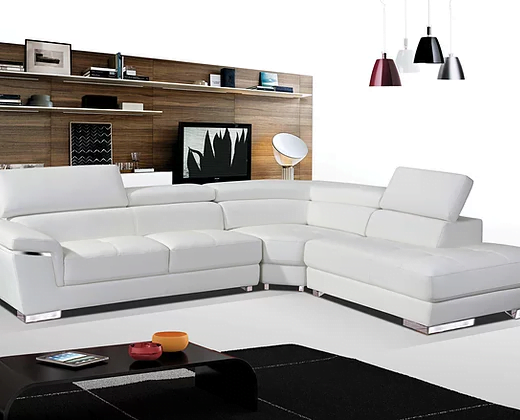 SECTIONAL WHITE - Casa Design Furniture